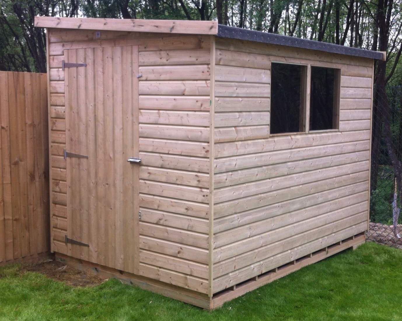 Reverse Essex Pent Pressure Treated Garden Shed | Ace Sheds