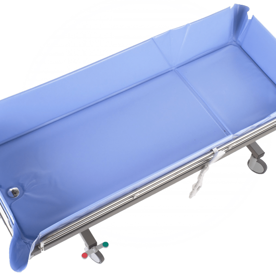 Barella Adult Wide Top Shower Trolley | Height Adjustable Shower Trolley
